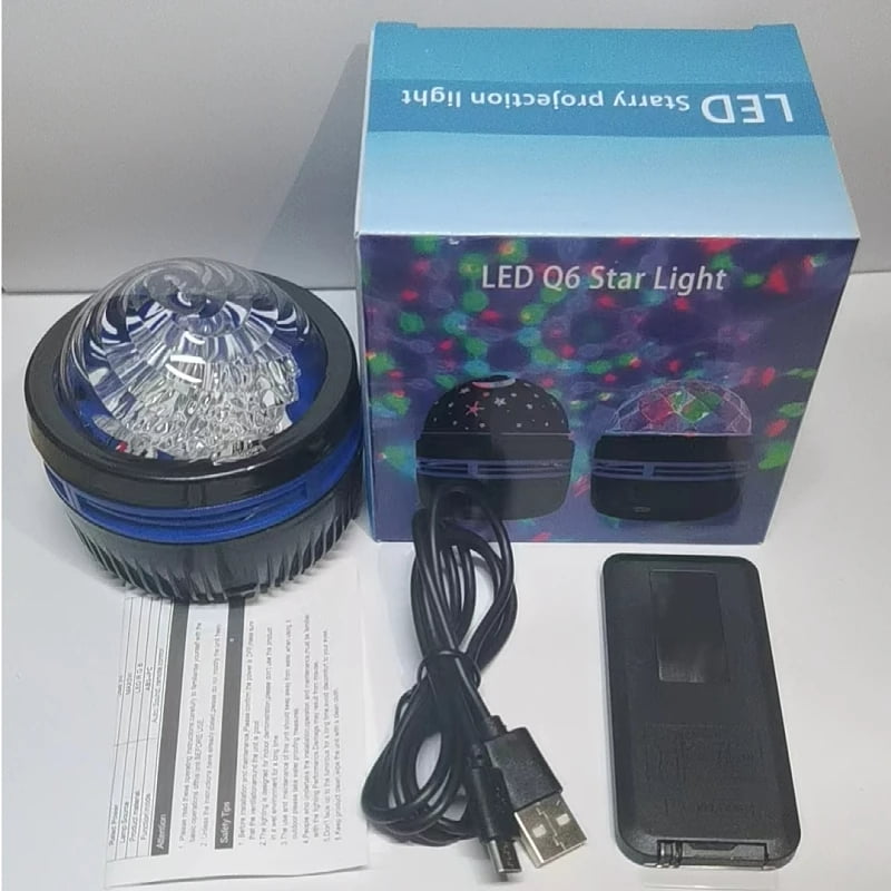 Rotating water ripple starlight projection lamp romantic starry sky USB ...