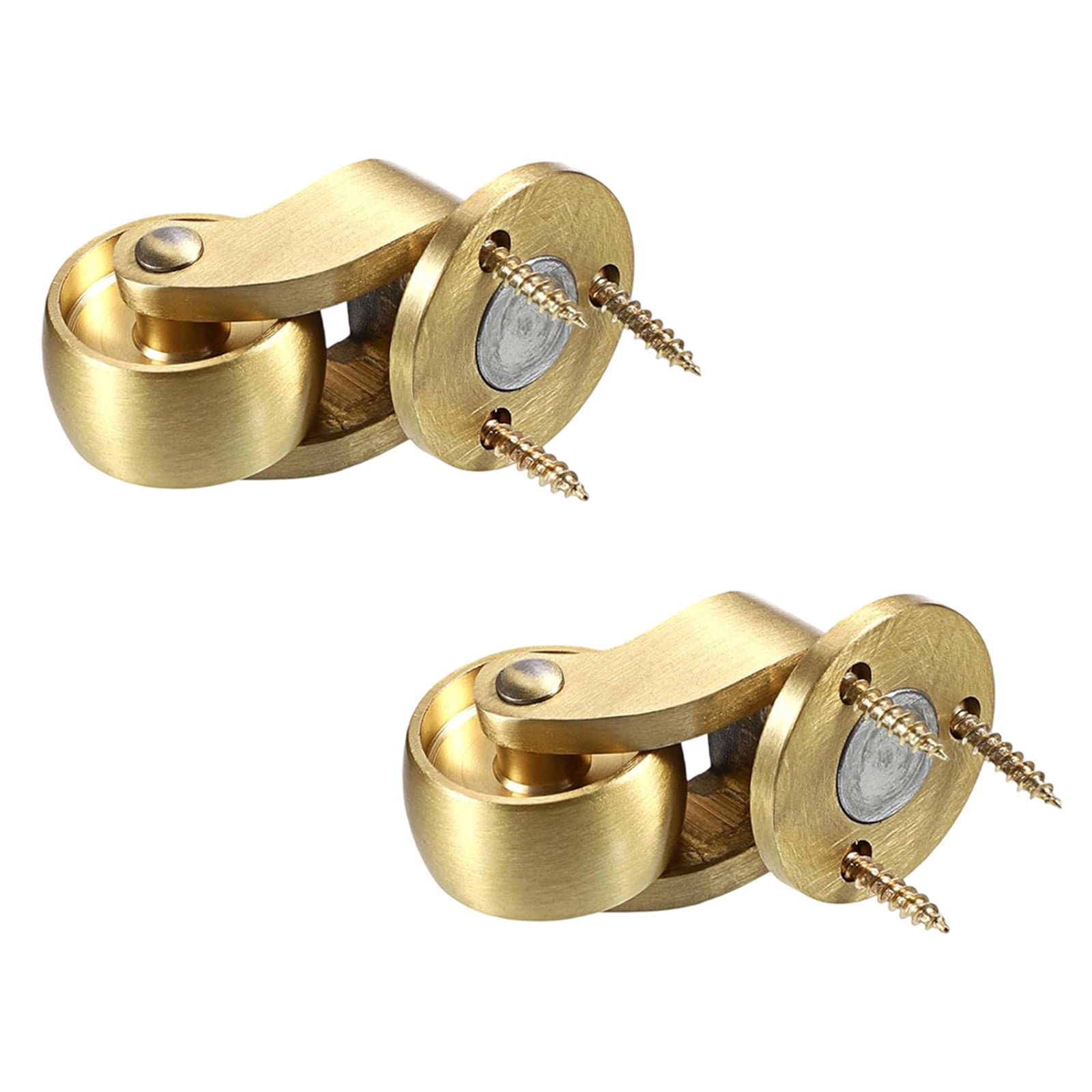 Rotation Brass Casters with Threaded Stem, Heavy Duty Quiet for Sofa ...