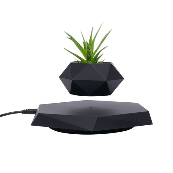Rotation Flower Pot, Magnetic Levitating Plant Pot for Air Plants ...