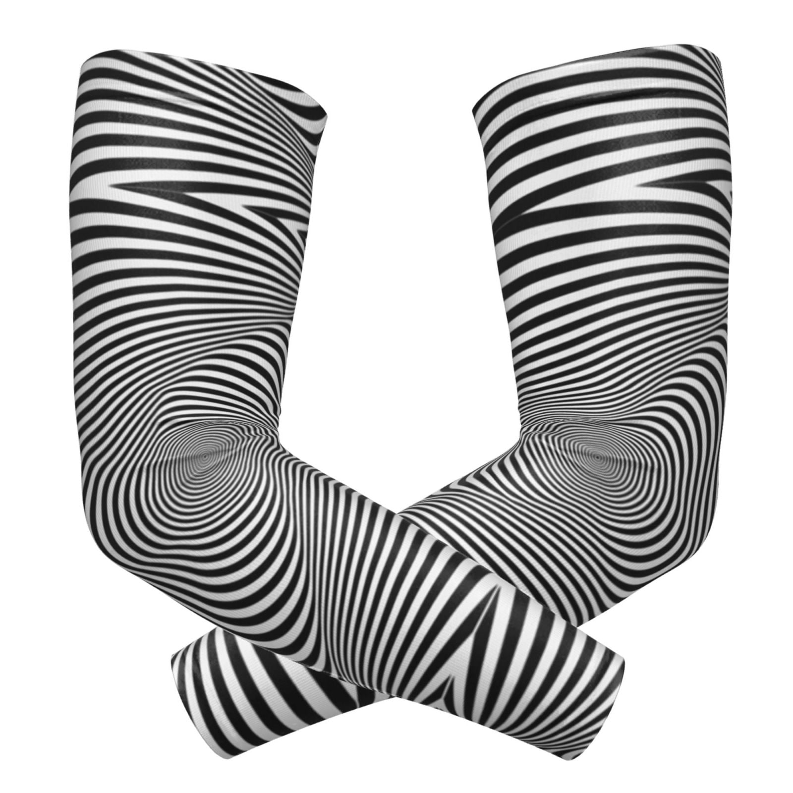 Rotational Motion Illusion Psychedelic Arm Sleeves For Men Women ...