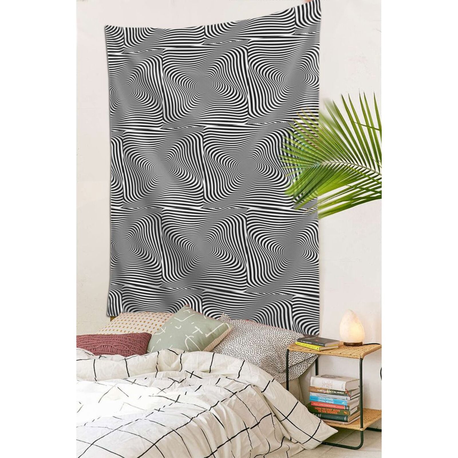 Rotational Motion Illusion Psychedelic Wall Hanging Backdrop Tapestry ...