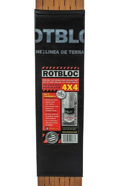 (20) Rotbloc 4x4 Post Wraps: Superior Protection Against Rot and Decay ...
