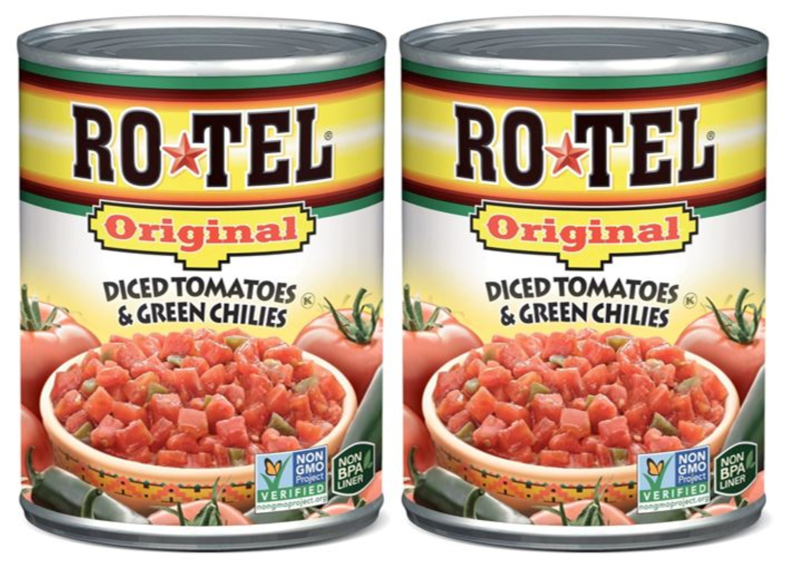 Rotel Original Diced Tomatoes and Green Chilies, 10 oz. Pack of 2 ...
