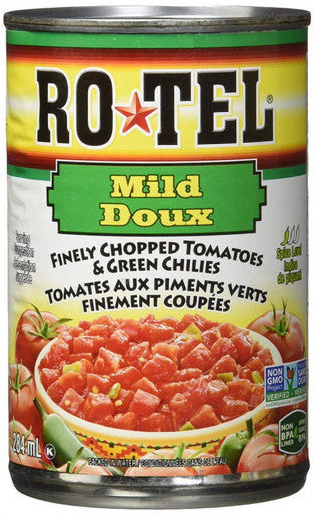 Rotel, Salsa Mild, Finely Chopped Tomatoes & Green Chilies, 284ml/9.6oz ...