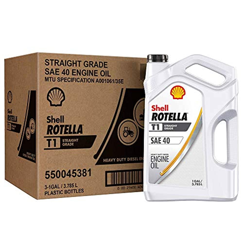 Rotella T1 40w Engine Oil, Automotive Motor Lubricant (3 Pack ...