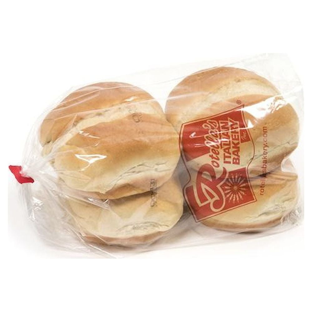 Rotellas Italian Bakery 5-Inch Sour Dough Soup Bowl Bread, 4 Count, 8 ...