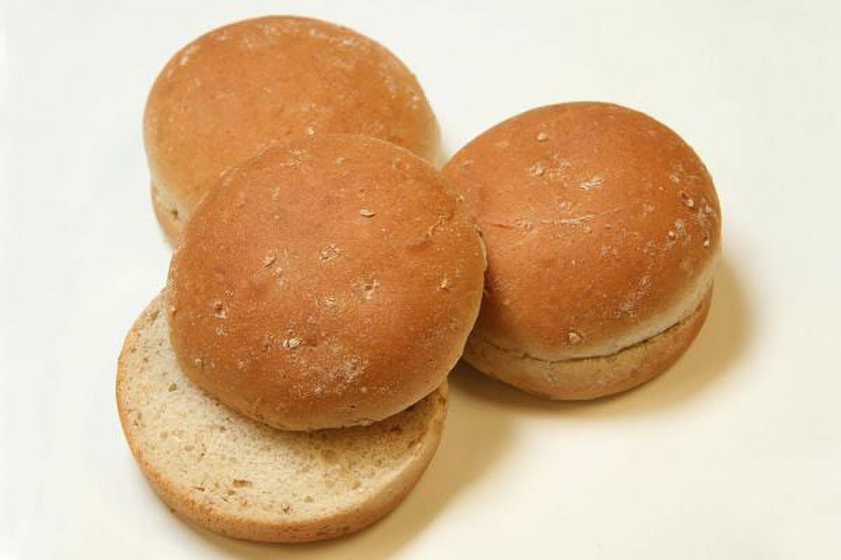 Rotellas Wheat Small Hamburger Bun, 3.75 inch Diameter - 12 per pack ...