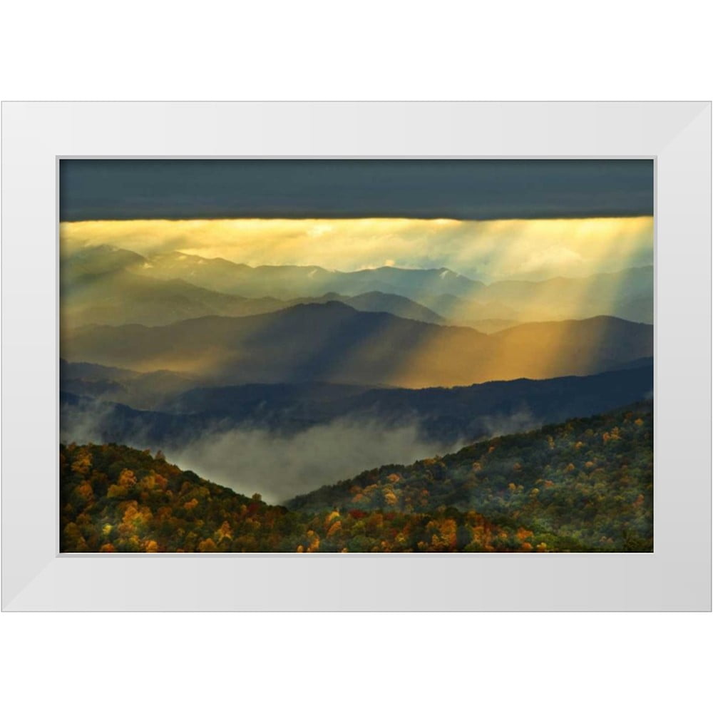 Rotenberg, Nancy 24x17 White Modern Wood Framed Museum Art Print Titled - NC, Great Smoky Mts ...