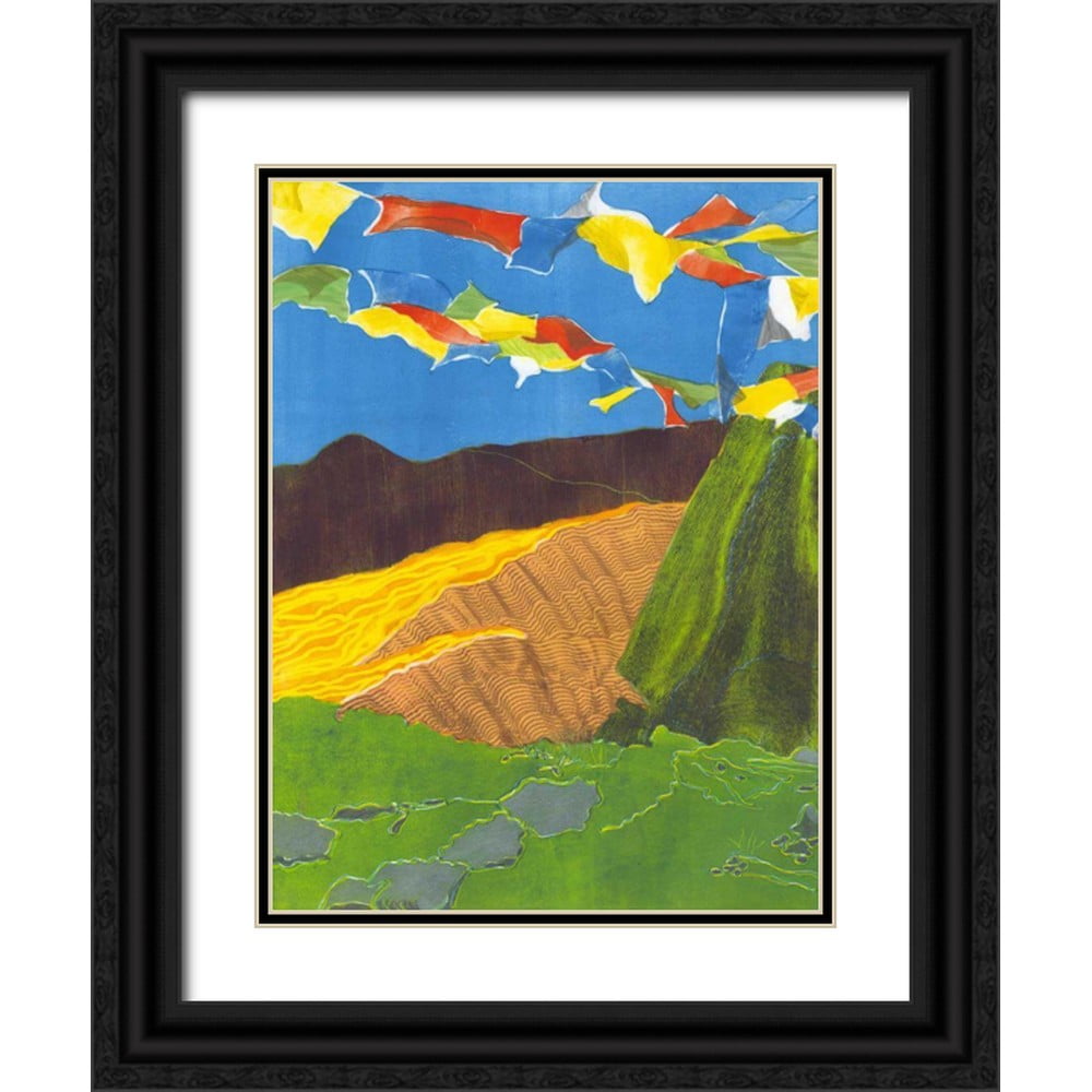 Roth, Carolyn 12x14 Black Ornate Wood Framed with Double Matting Museum ...