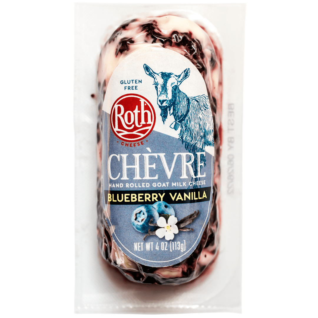 Roth Chèvre Blueberry Vanilla Fresh Goat Cheese Log 4 oz - Walmart.com