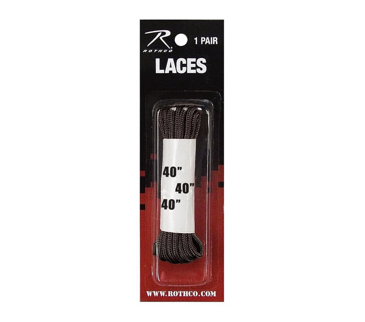 Rothco Black 40 Inch Nylon Shoe Laces - 6061 - Walmart.com