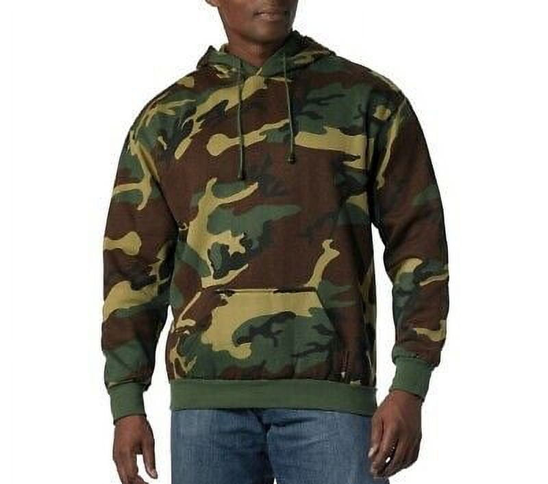Rothco Camo Pullover Hooded Sweatshirt, Woodland Camo, L - Walmart.com