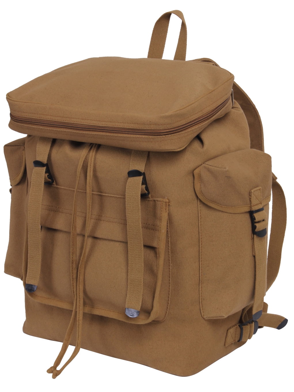 Rothco Canvas European Style Rucksack, Coyote Brown, One-Size - Walmart.com