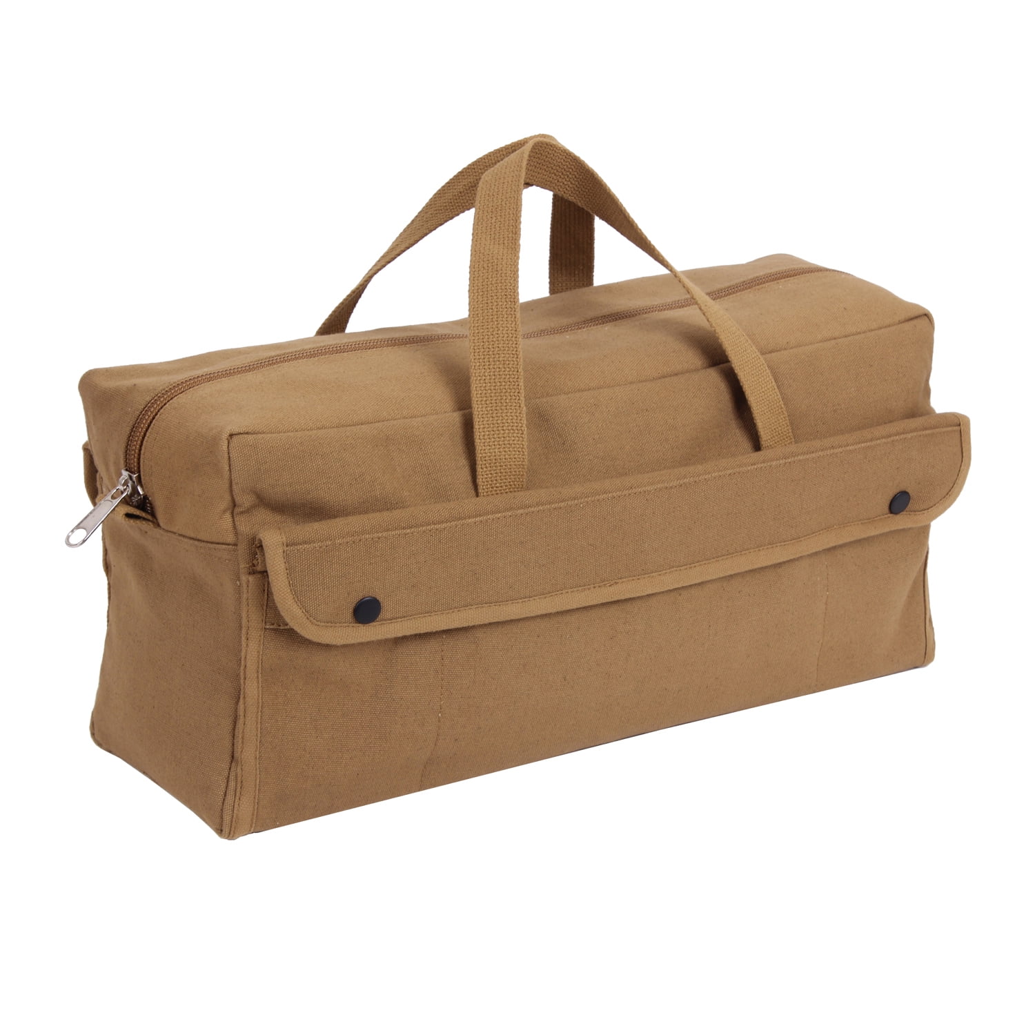 Rothco Heavy Duty Canvas Jumbo Mechanic Tool Bag with Zipper, Coyote ...