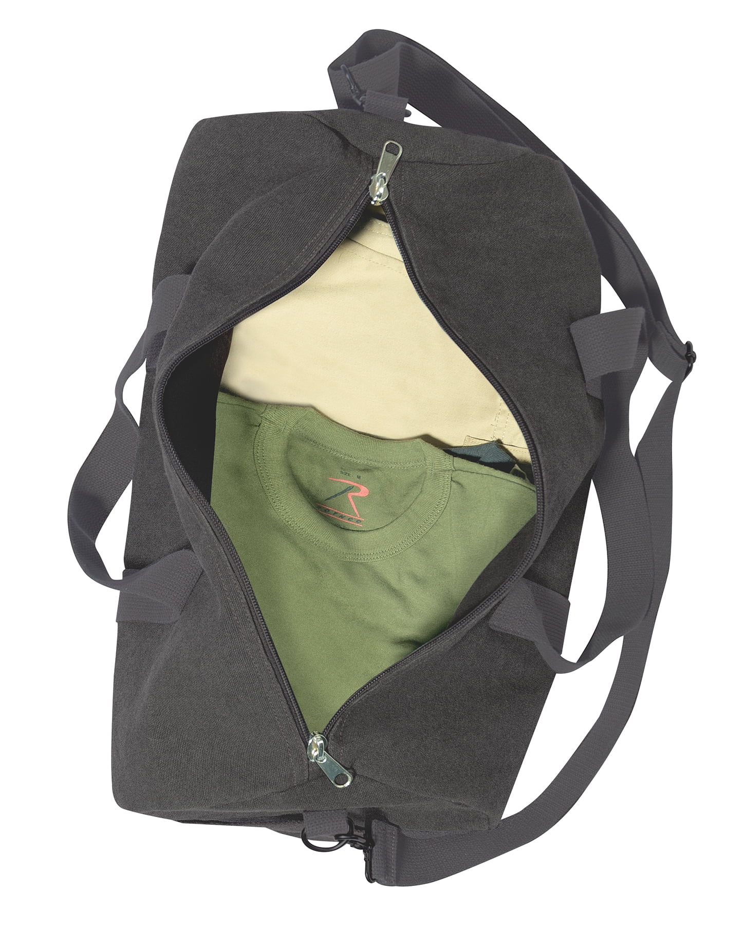 Rothco Canvas Shoulder Duffle Bag, Heavyweight Cotton, Multiple Carry ...