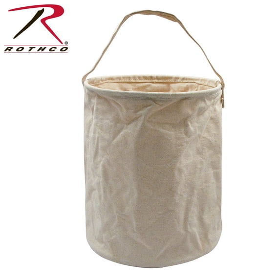 Rothco Canvas Water Bucket,Natural,L - Walmart.com
