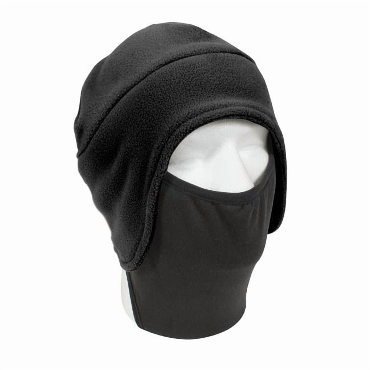 Rothco 10399 Convertible Fleece Caps with Poly Facemask, Black ...