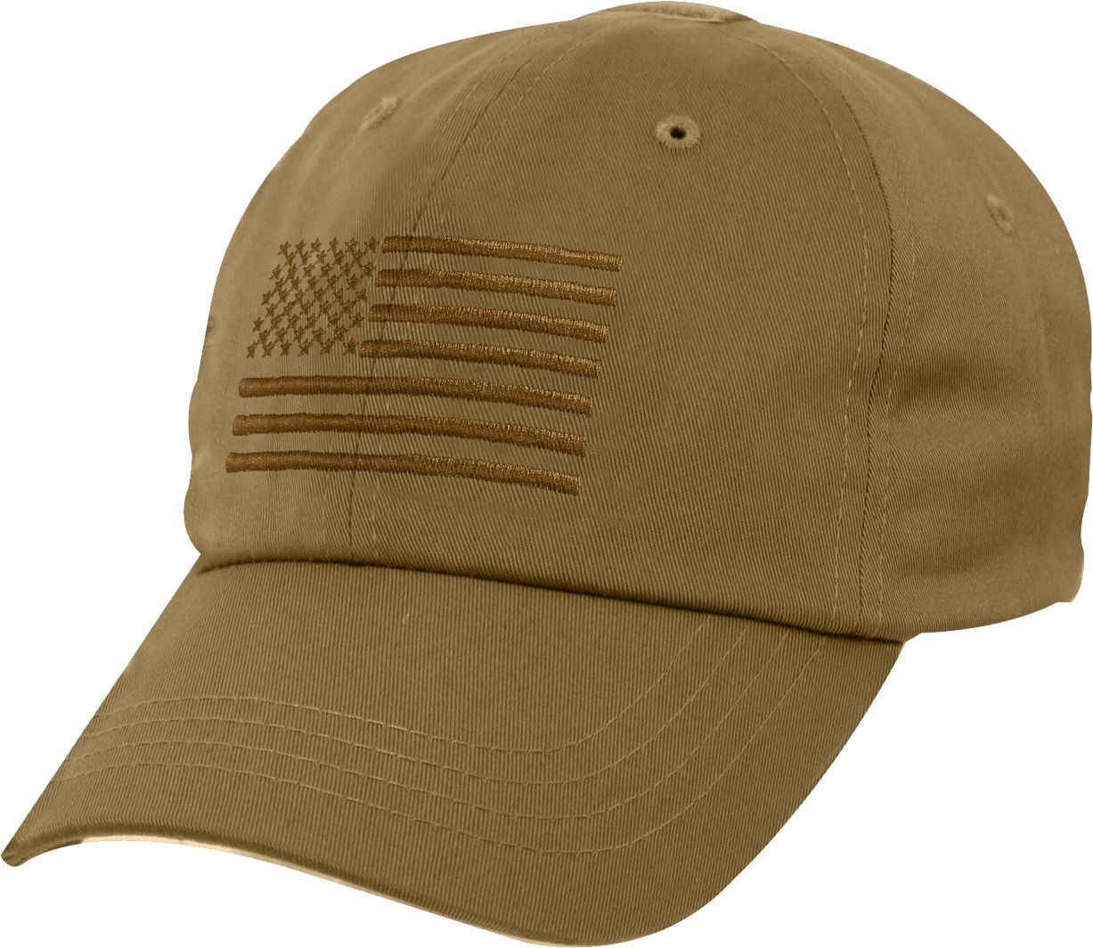 Rothco 16786 Tactical Operator Caps with US Flag, Coyote Brown ...