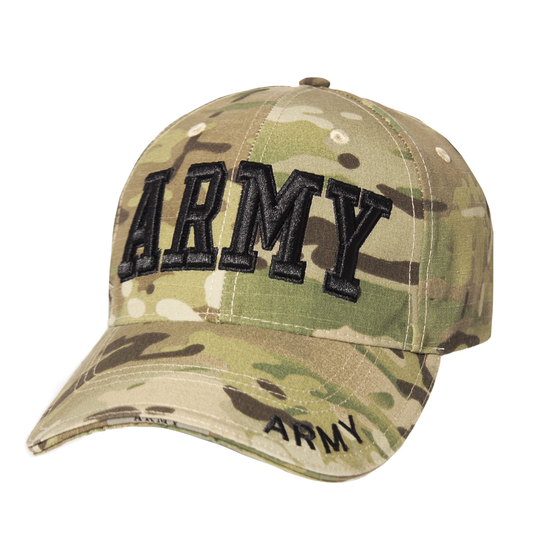 Rothco 21931 Deluxe Army Embroidered Low Profile Insignia Cap, MultiCam ...