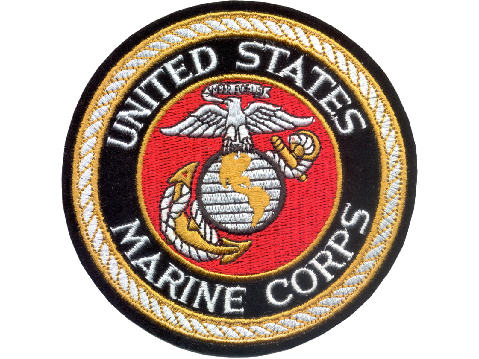 Rothco Deluxe Round U.S.M.C. Patch, Red/Blue, - Walmart.com