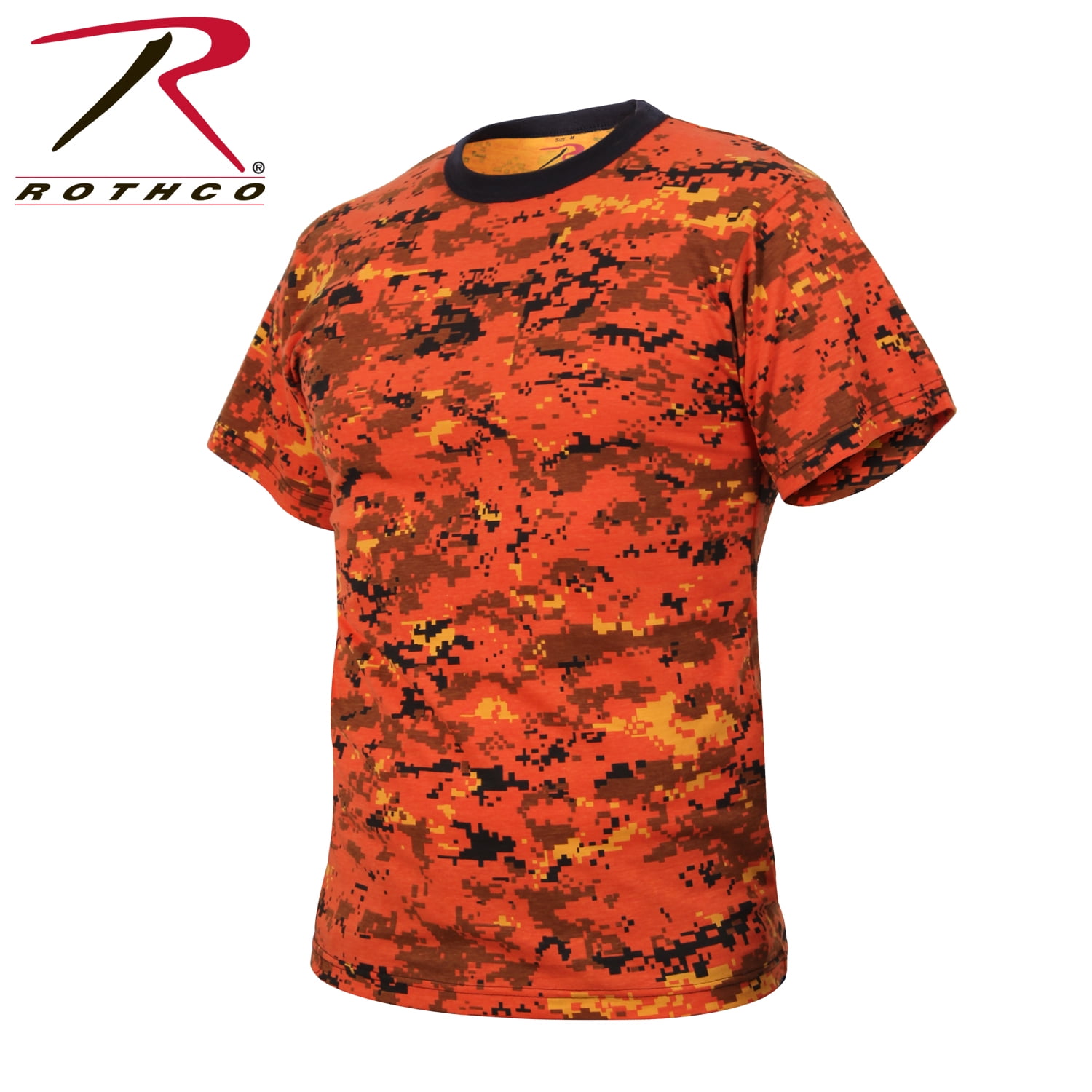 Orange Digital Camo Shirt