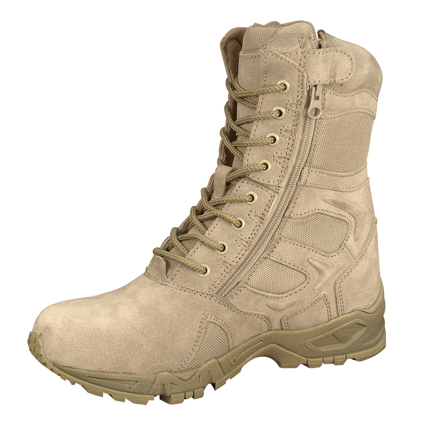 Rothco Forced Entry Deployment Boots With Side Zipper - 8 Inch ...