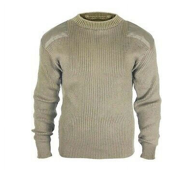 Rothco G.I. Style Acrylic Commando Sweater,Khaki,L - Walmart.com