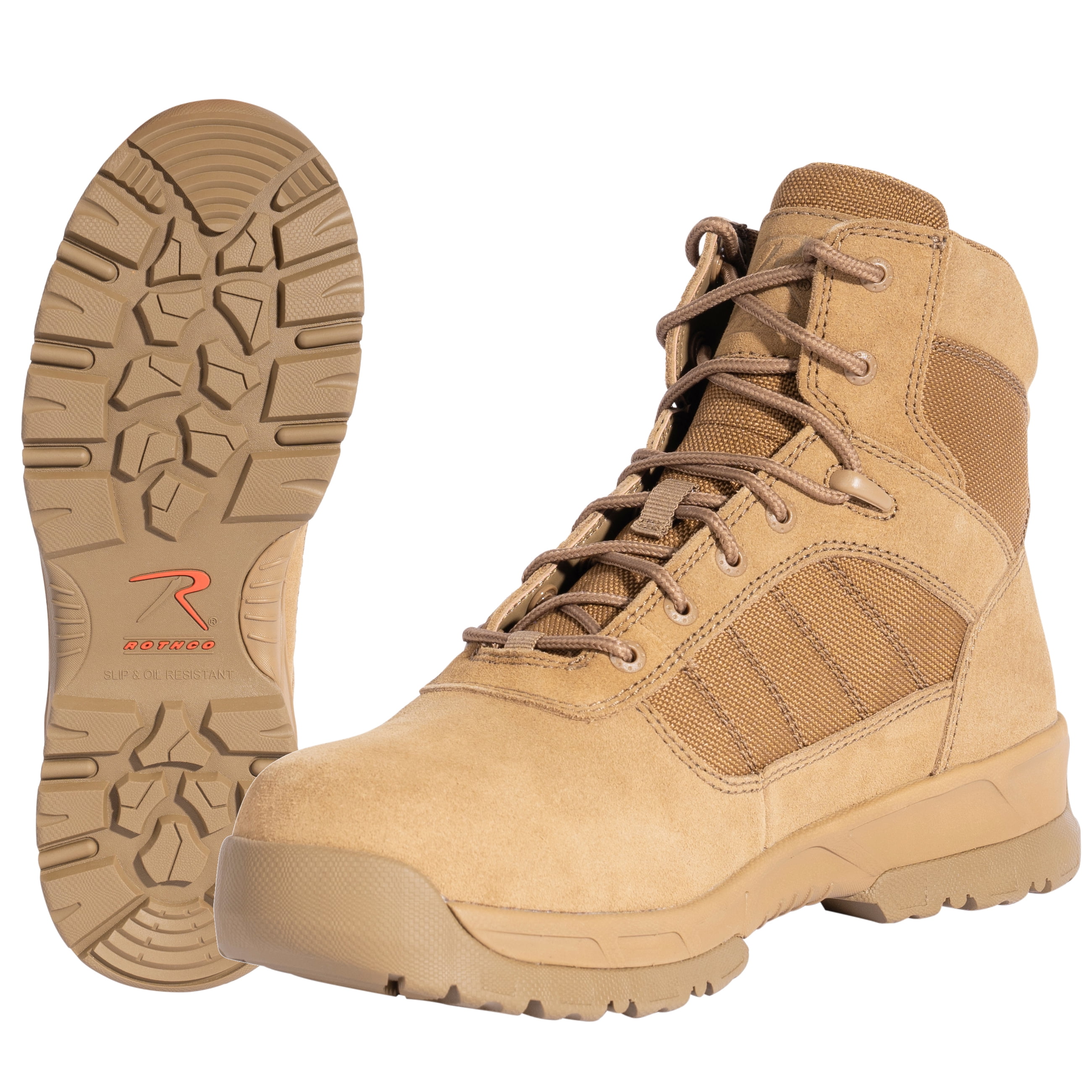 Rothco Guardian AR 670-1 Coyote Brown 6 Inch Tactical Boot | Sizes 5-13 ...