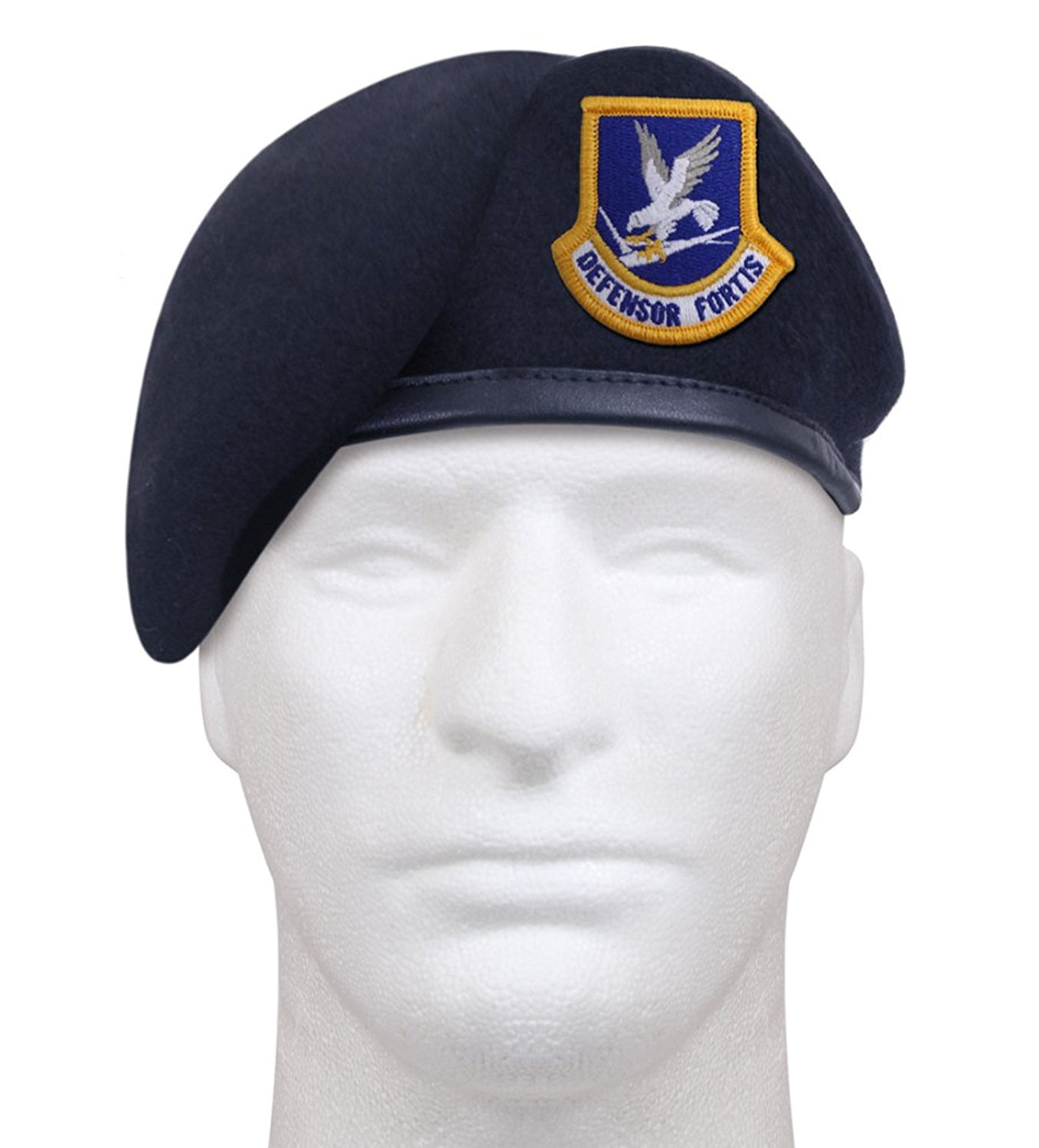 Rothco Inspection Ready Beret With USAF Flash - Midnight Navy Blue, 7. ...