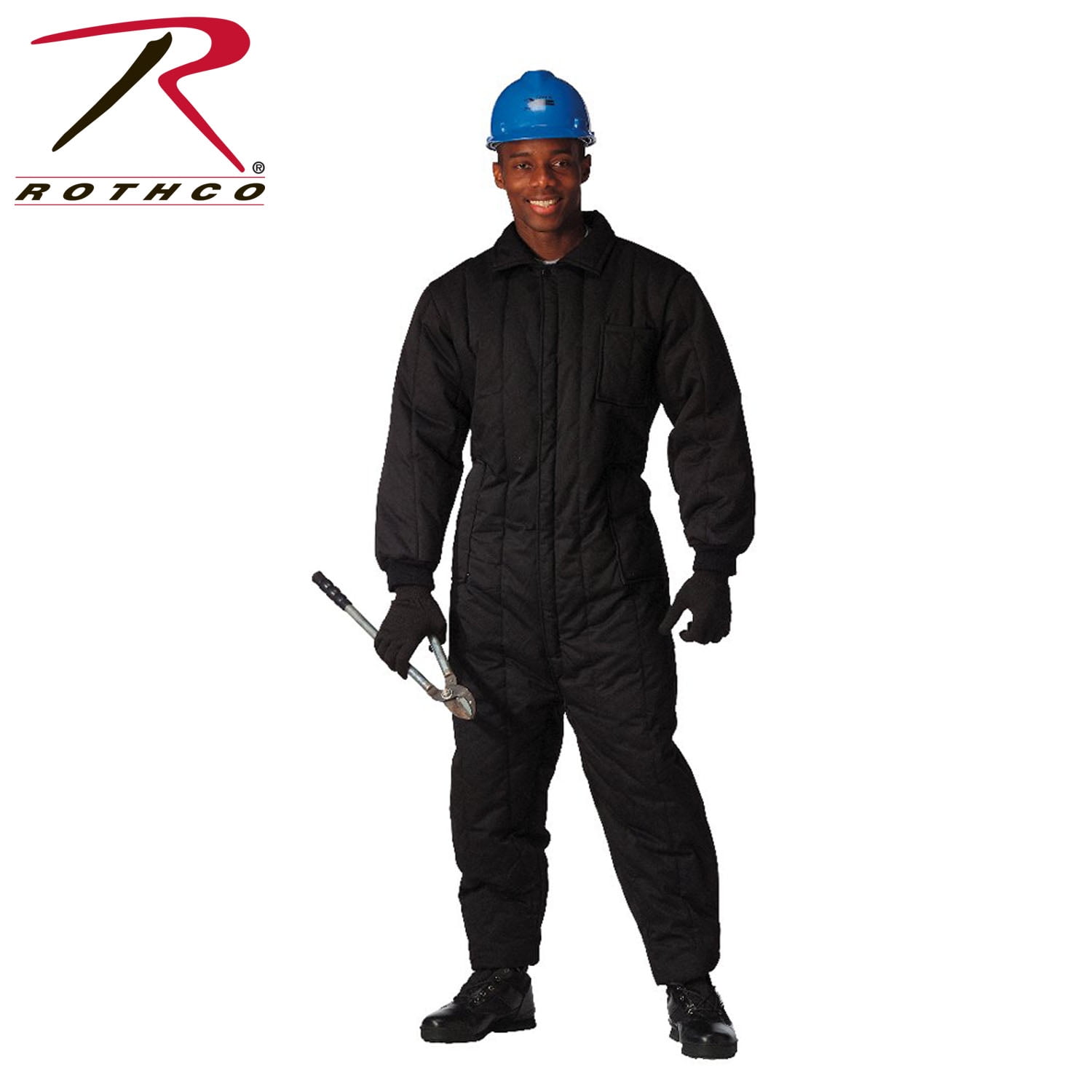Rothco Insulated Coveralls for Work, Poly/Cotton Twill Shell, Nylon ...