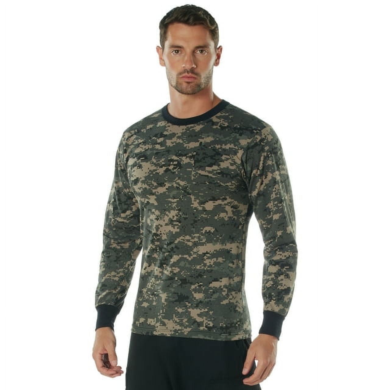 Rothco Long Sleeve Digital Camo T-Shirt, M - Walmart.com