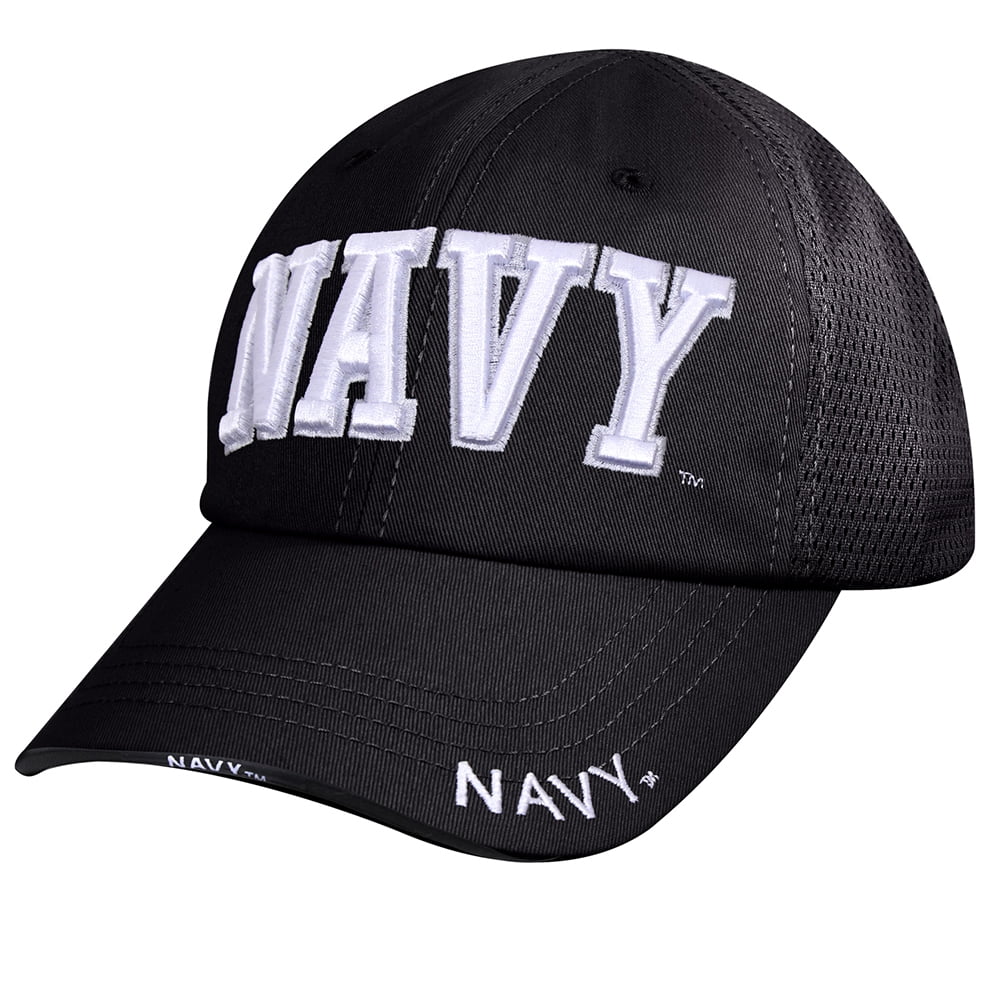 Rothco 17702 Navy Mesh Back Tactical Cap, Black - Walmart.com