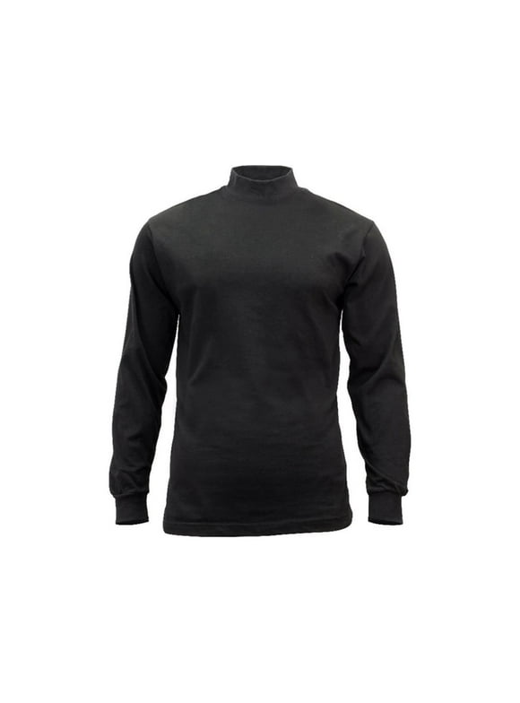 Men's Black Mock Turtlenecks