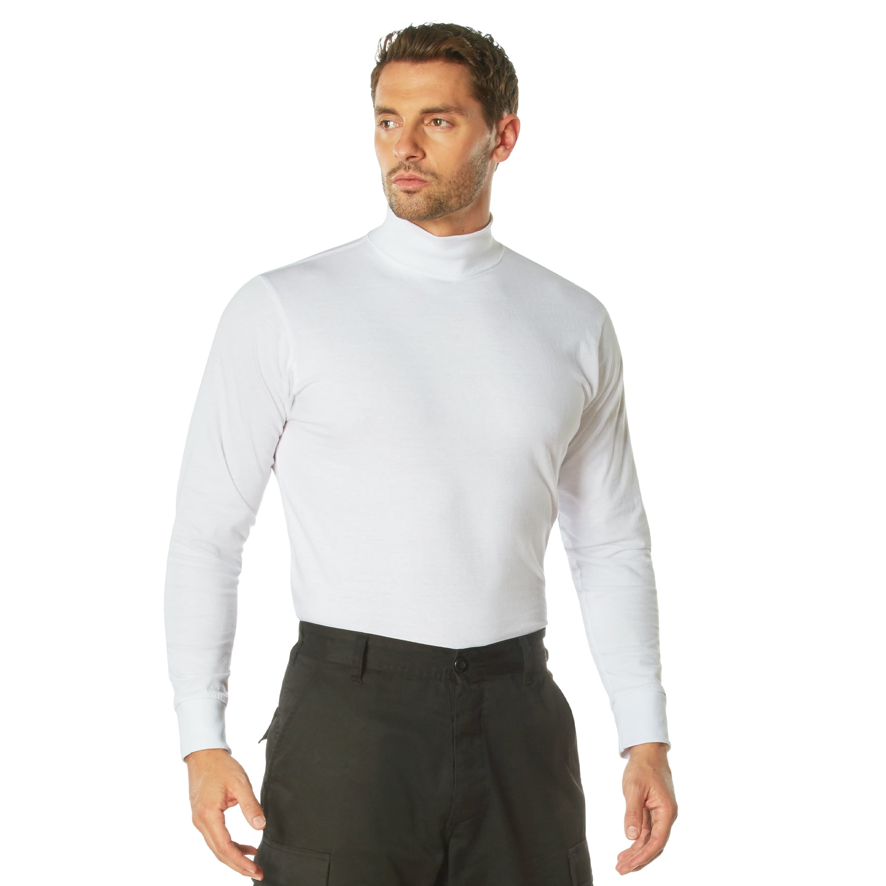 Rothco Mock Turtleneck - Men's, White, 2XL - Walmart.com