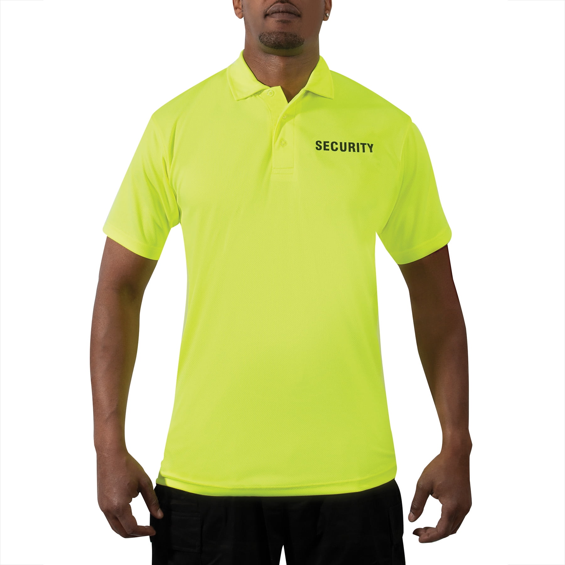 Rothco Moisture Wicking Security Polo Shirt,Safety Green, S - Walmart.com