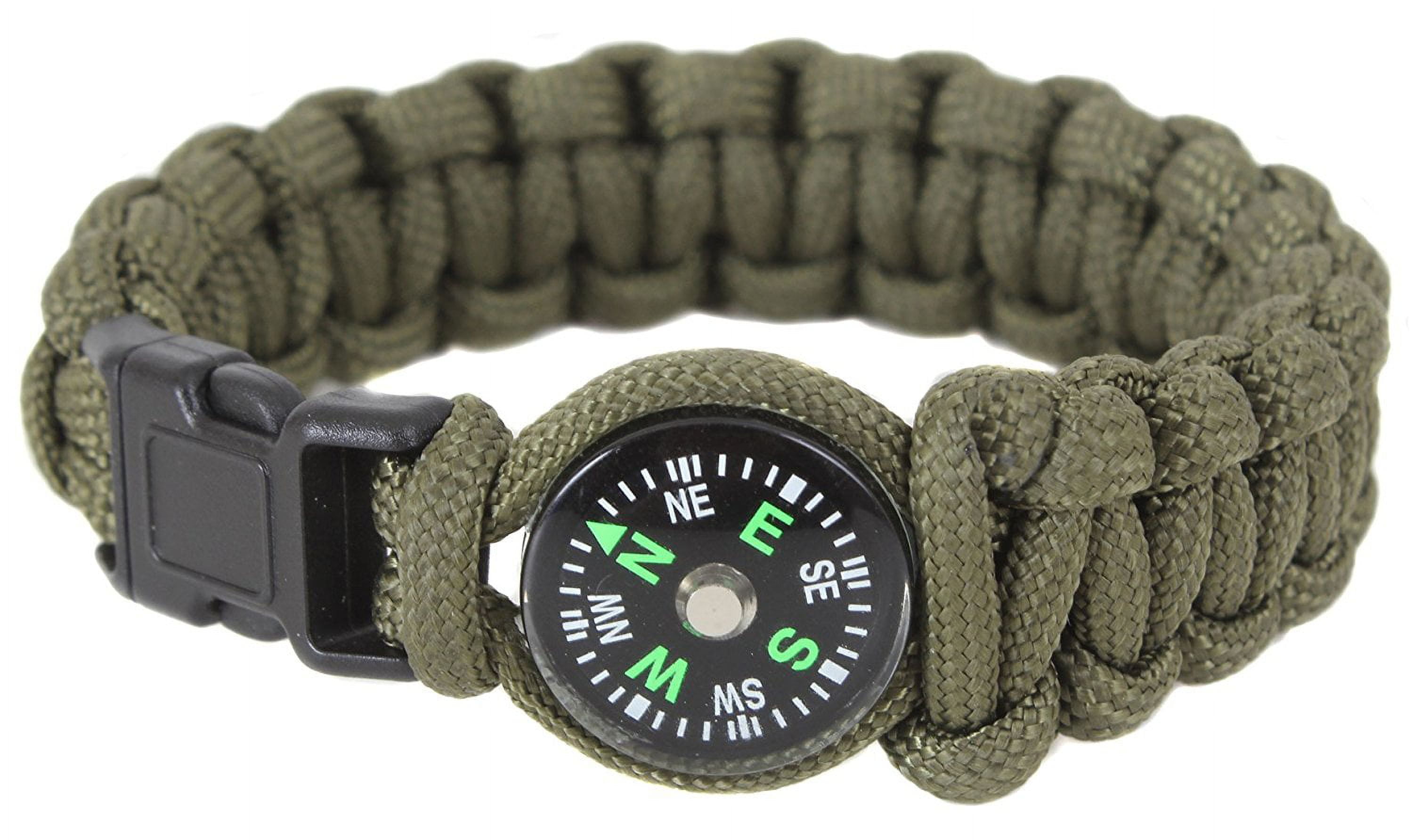 Rothco 12519 9 in. Paracord Compass Bracelet, Olive Drab - Walmart.com