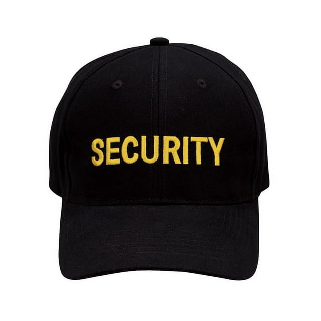 Rothco Security Supreme Low Profile Insignia Cap | Security Guard Hat, Black & Gold - Walmart.com