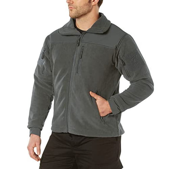 Rothco Spec Ops Fleece Jacket, Charcoal Grey, L - Walmart.com