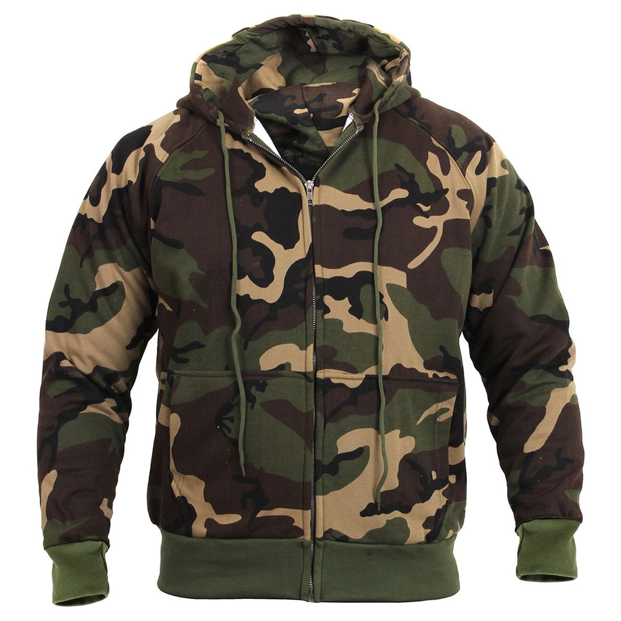 Rothco Thermal Lined Hooded Sweatshirt,Woodland Camo,3X Rothco Thermal Lined Hooded Sweatshirt,Woodland Camo,3X