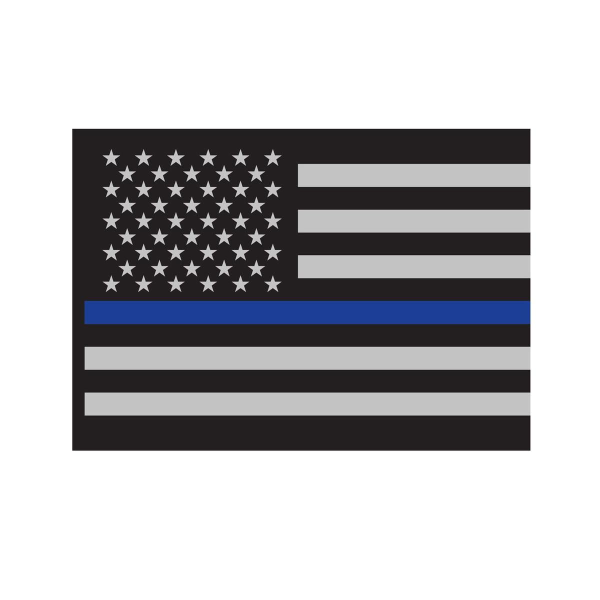 Rothco Thin Blue Line Flag Decal, Police, Law Enforcement Support, 3" x ...