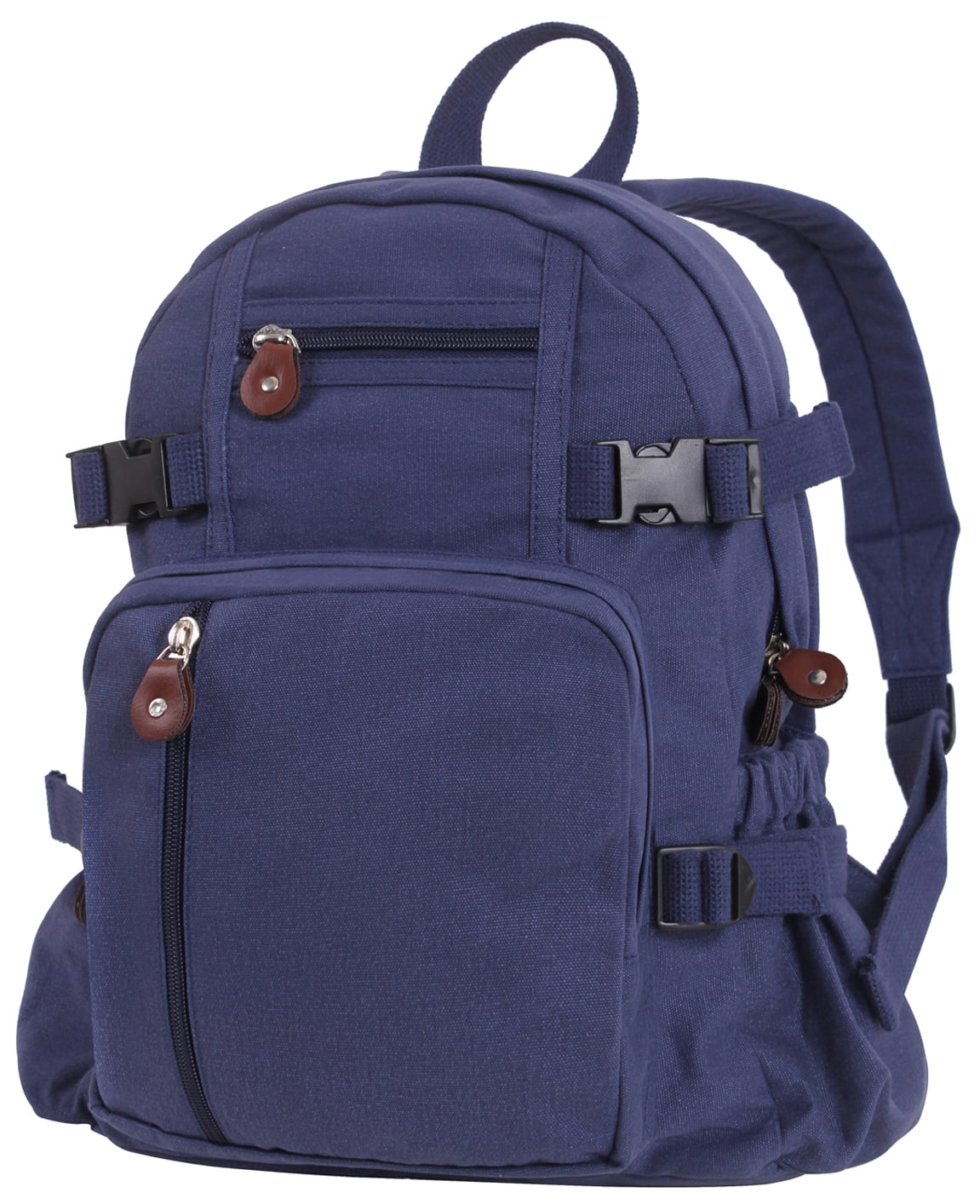 Rothco Vintage Canvas Compact Backpack, Navy Blue - Walmart.com