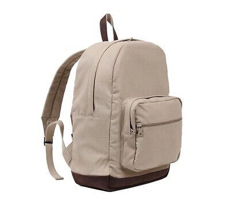 Rothco Vintage Canvas Teardrop Backpack With Leather Accents Color ...