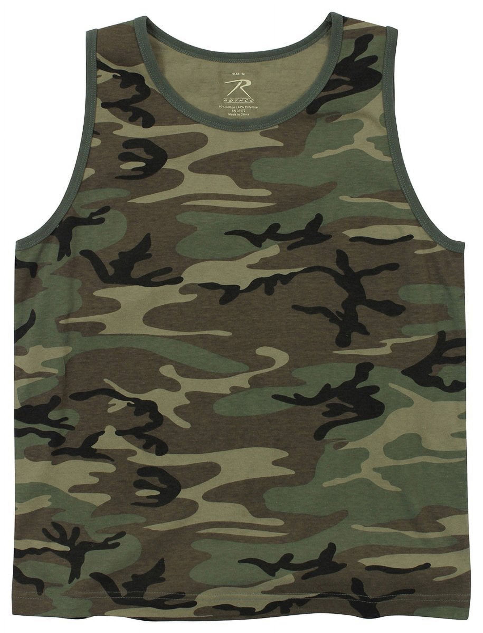 Rothco Vintage Woodland Camo Tank Top - Large - Walmart.com