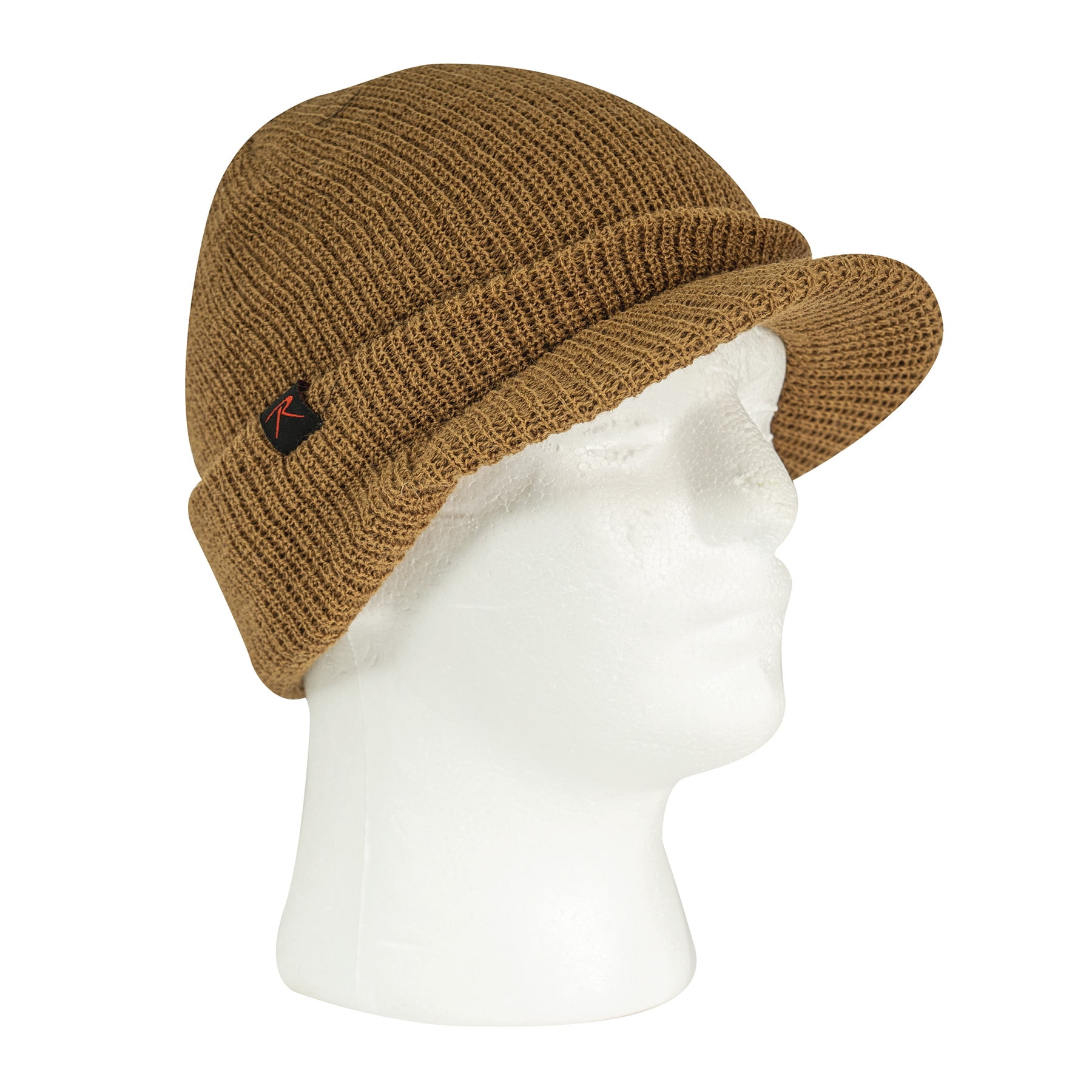 Rothco Watch Cap w/Brim - Mens, Coyote Brown, One Size - Walmart.com