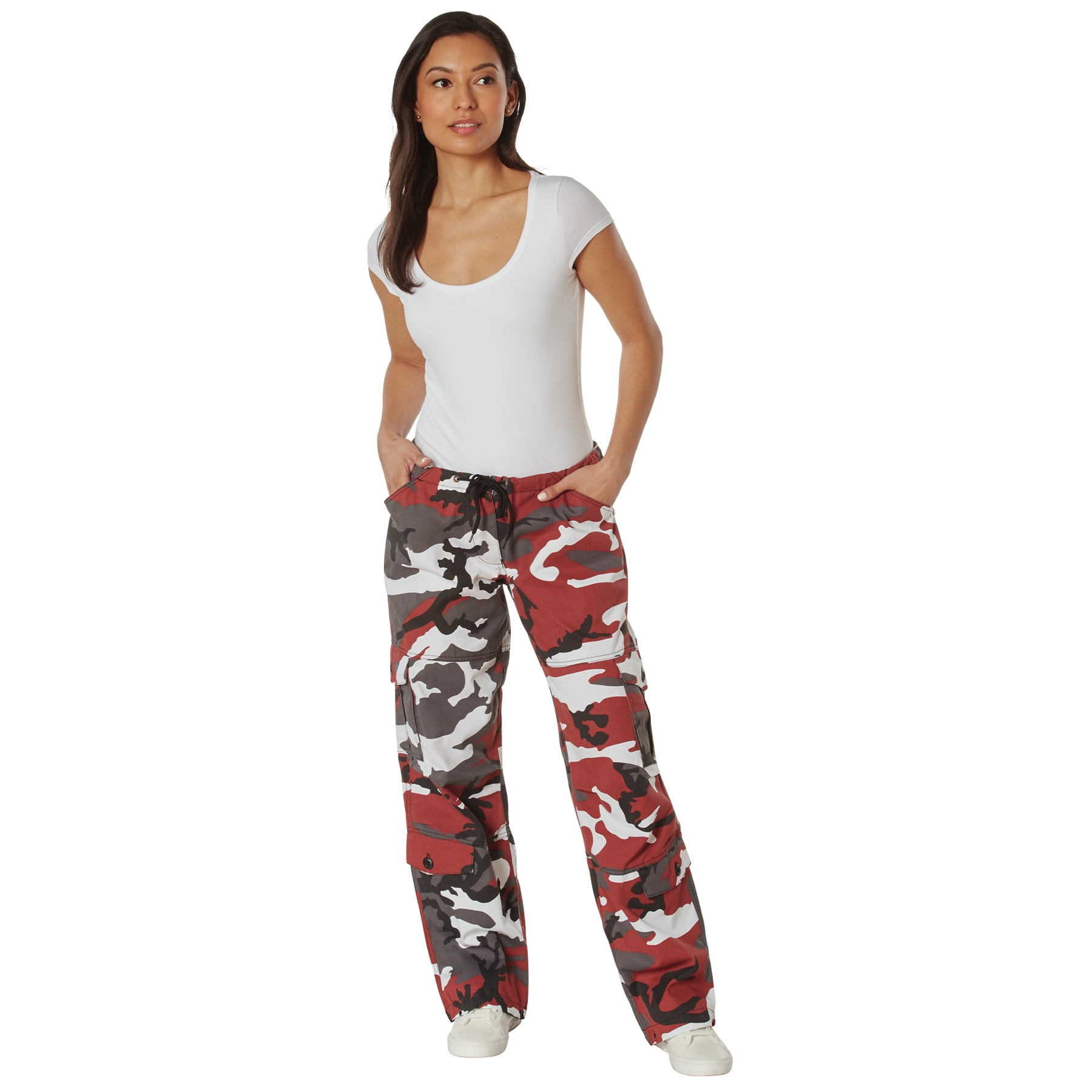 Rothco Womens Paratrooper Colored Camo Fatigues,Red Camo - Walmart.com