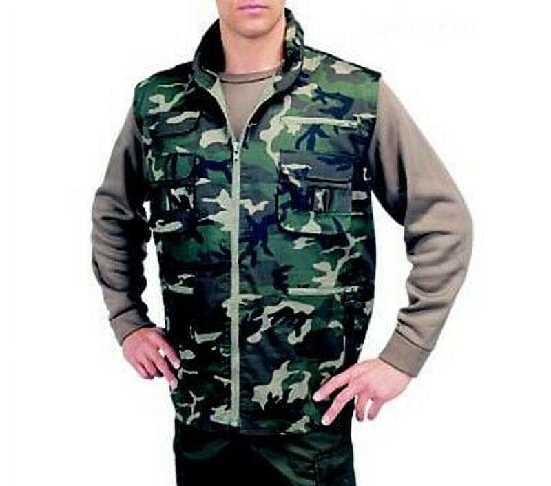 (Price/EA)Rothco 6549 Ranger Vests-Woodland Camo-M - Walmart.com