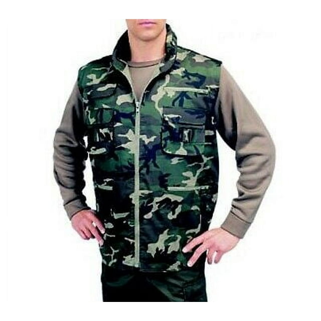 (Price/EA)Rothco 6549 Ranger Vests-Woodland Camo-M - Walmart.com