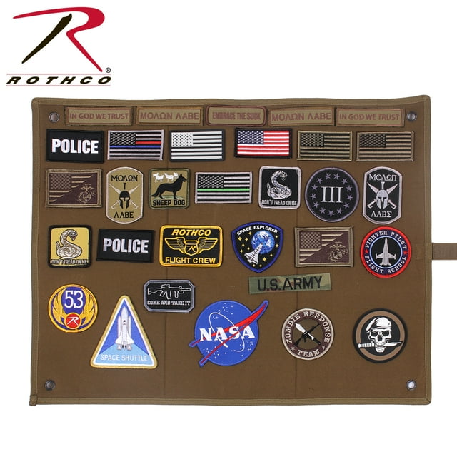 Rothco 's Hanging Roll-Up Morale Patch Board, - Walmart.com