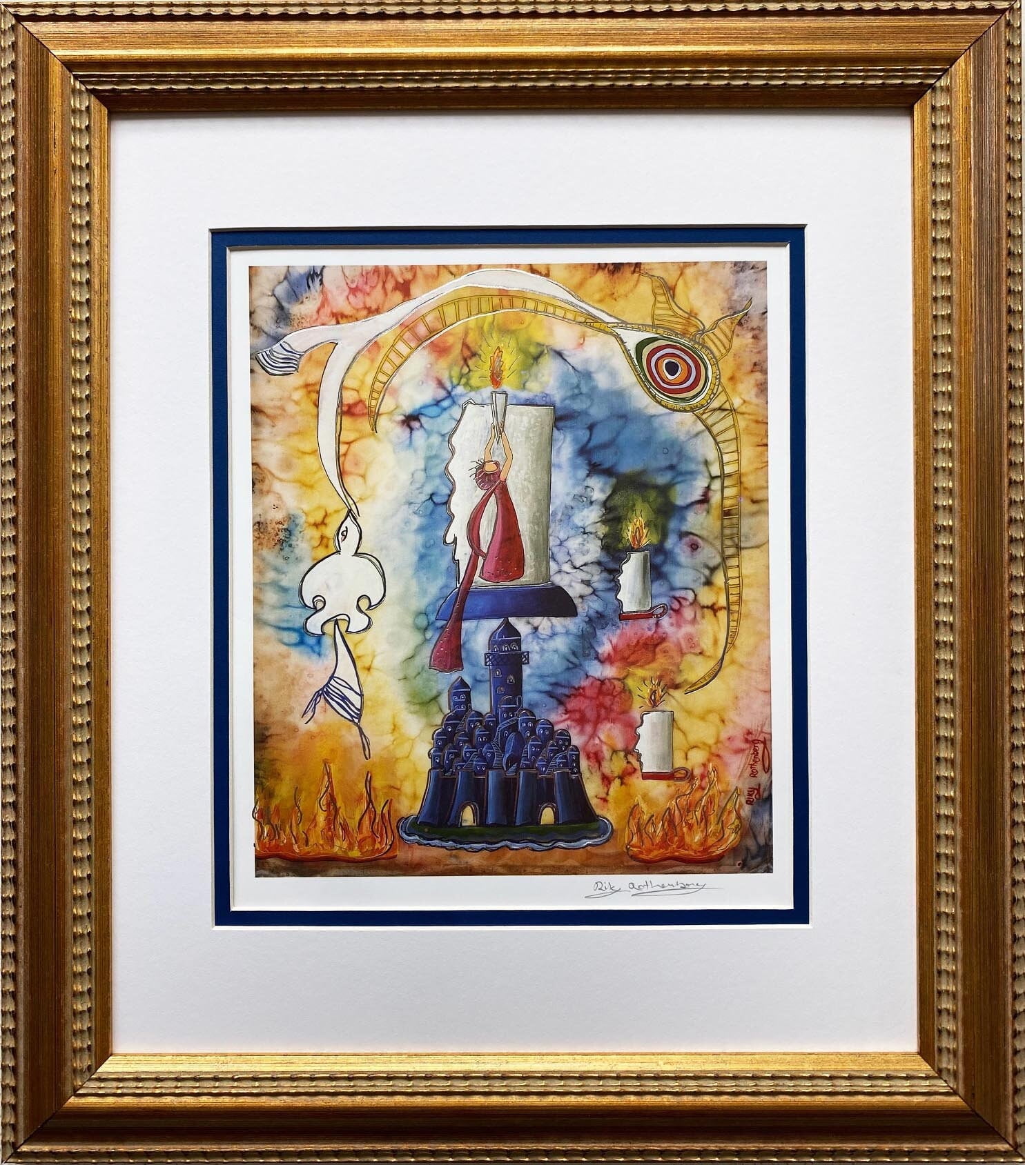 Rothenberg "A Light for All" FRAMED Signed Judaic Art Generic - Walmart.com