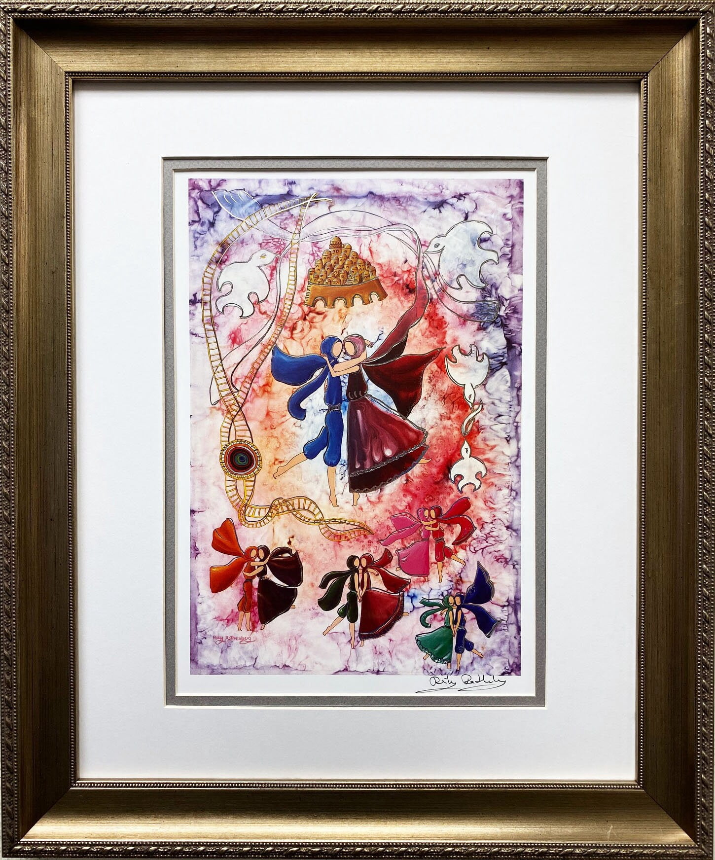 Rothenberg "Love Festival in Jerusalem" FRAMED Signed Art Generic ...